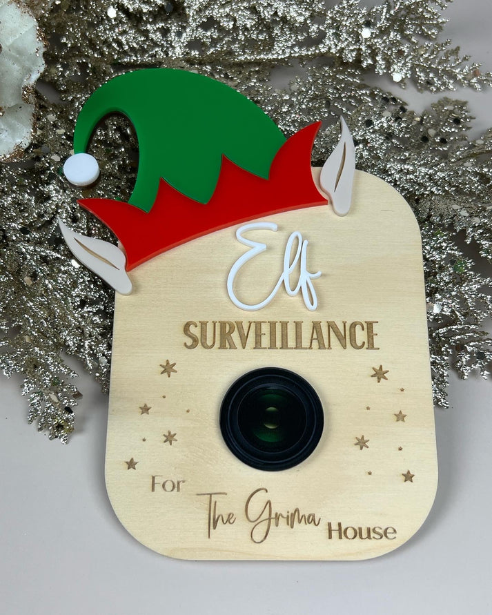 Elf Surveillance Plaque – Boundless Impressions